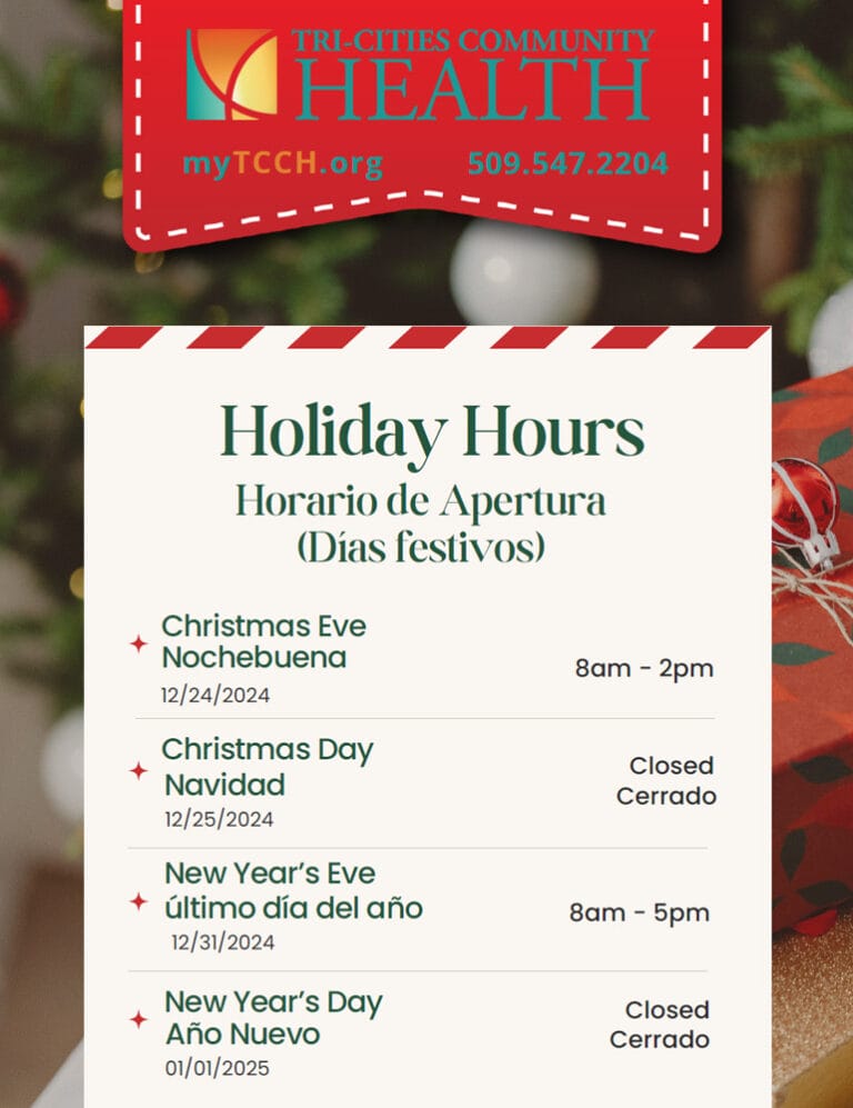 Holiday Hours - Tri-Cities Community Health